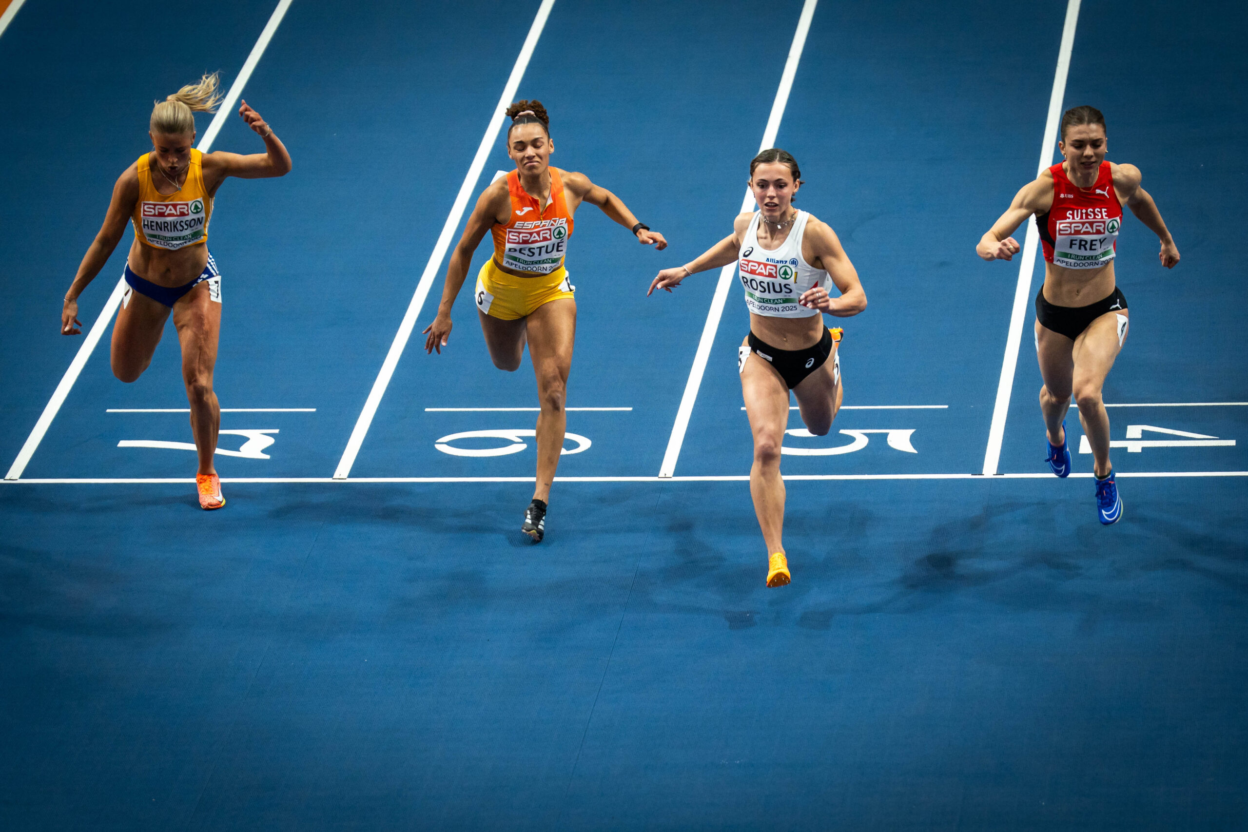 EK Apeldoorn: Rani Rosius met ijzersterke chrono naar halve finale 60m, exit Delphine Nkansa ...